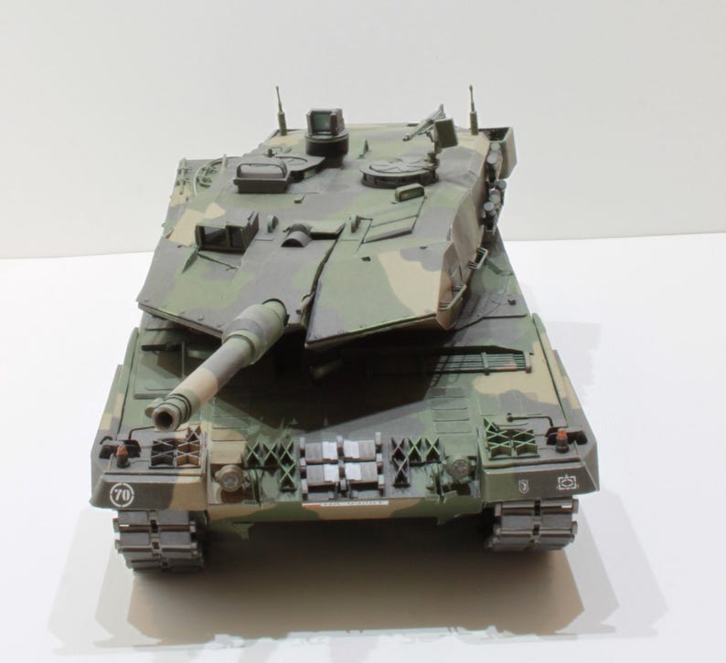 Papercraft Kit Leopard 2A5 Tank 3d Paper Model Crafting Kit PDF Plans ...