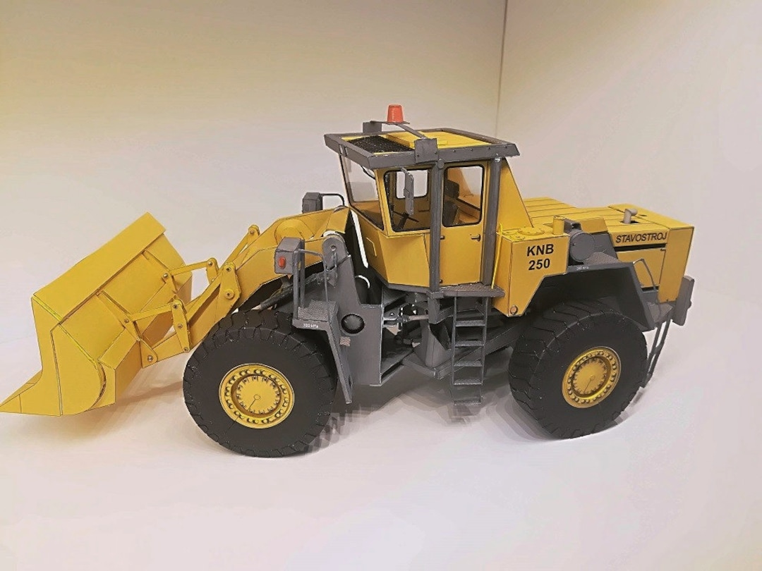 Papercraft Kit Bulldozer 3d Paper Model Crafting Kit PDF Plans to Print ...