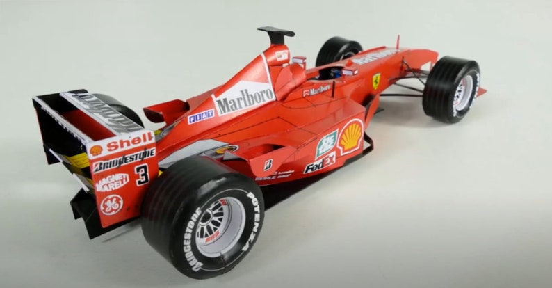 Papercraft Kit F1 Race Car 3d Paper Model Crafting Kit PDF Plans to ...