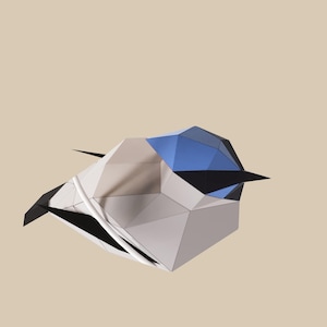 Papercraft Kit Birds Bluejay Waxwing Bullfinch 3d Paper Model Crafting ...