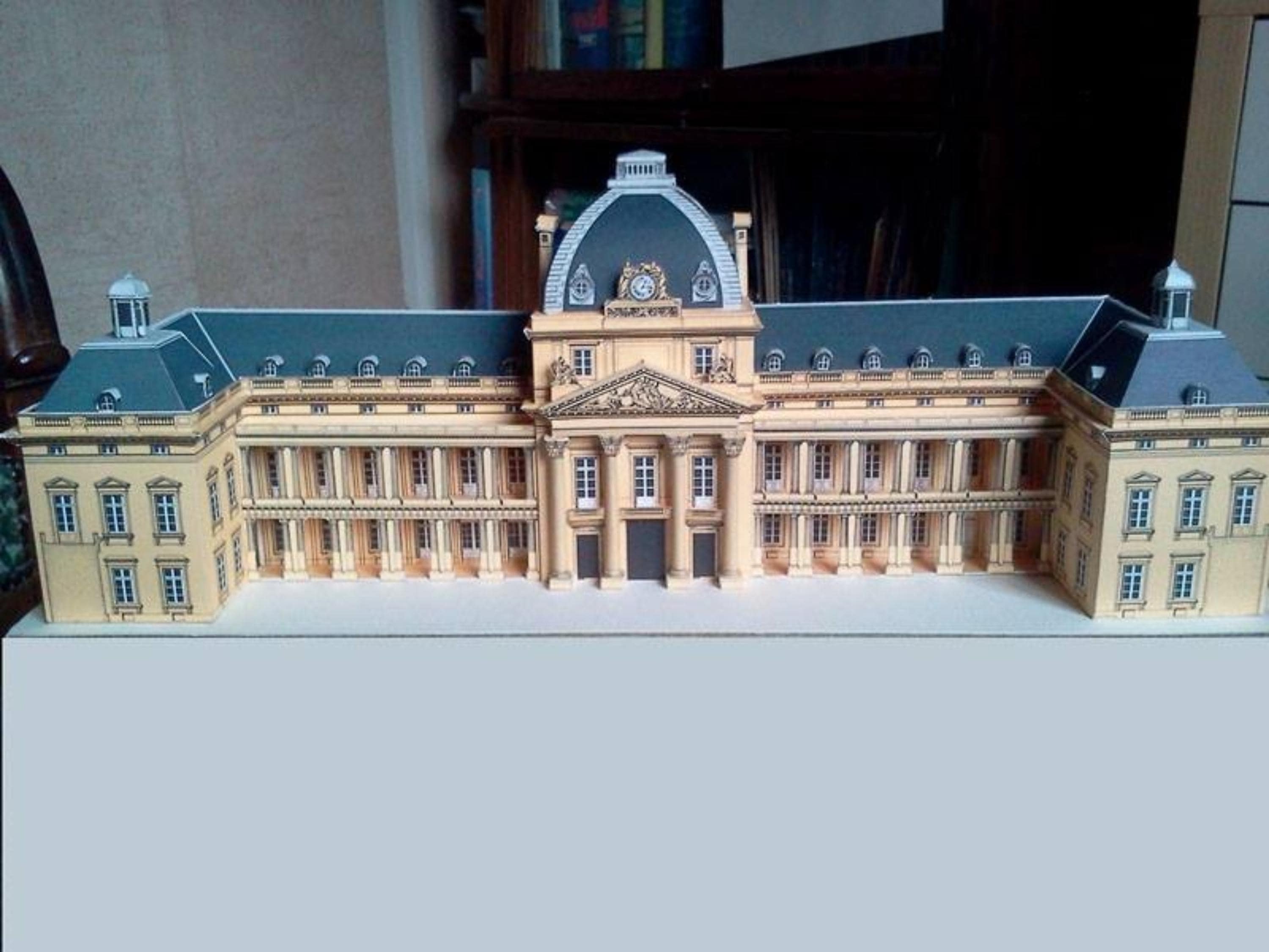 Papercraft Kit Military School Paris 3d Building Paper Model Crafting ...