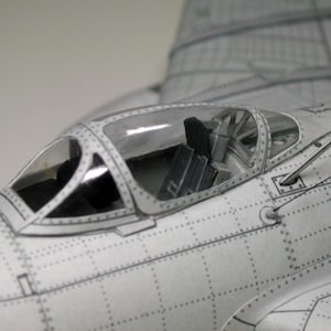 Papercraft Kit Mig-15 Fagot Airplane 3d Paper Model Crafting Kit PDF ...