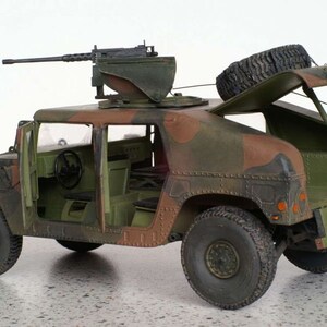 Papercraft Kit HMMWV Humvee Car 3d Paper Model Crafting Kit PDF Plans ...