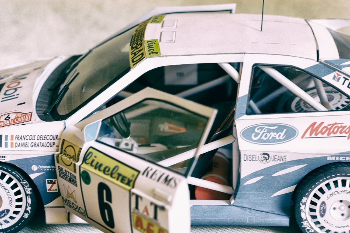 Papercraft Kit Rally Race Car 3d Paper Model Crafting Kit PDF Plans to ...