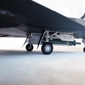 Papercraft Kit F-117 Nighthawk Plane 3d Paper Model Crafting Kit PDF ...