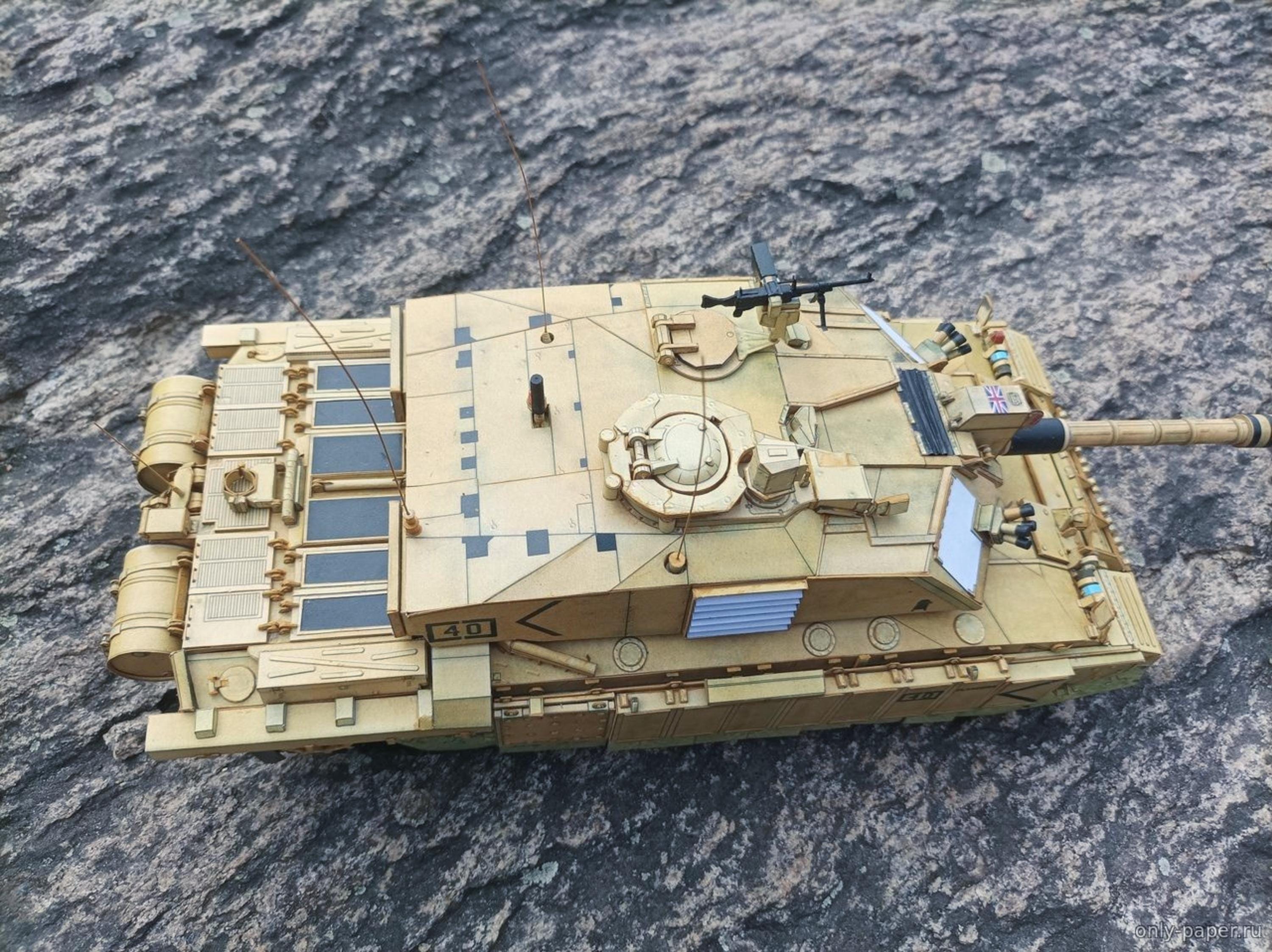 Papercraft Kit Challenger 2 Tank 3d Paper Model Crafting Kit PDF Plans ...