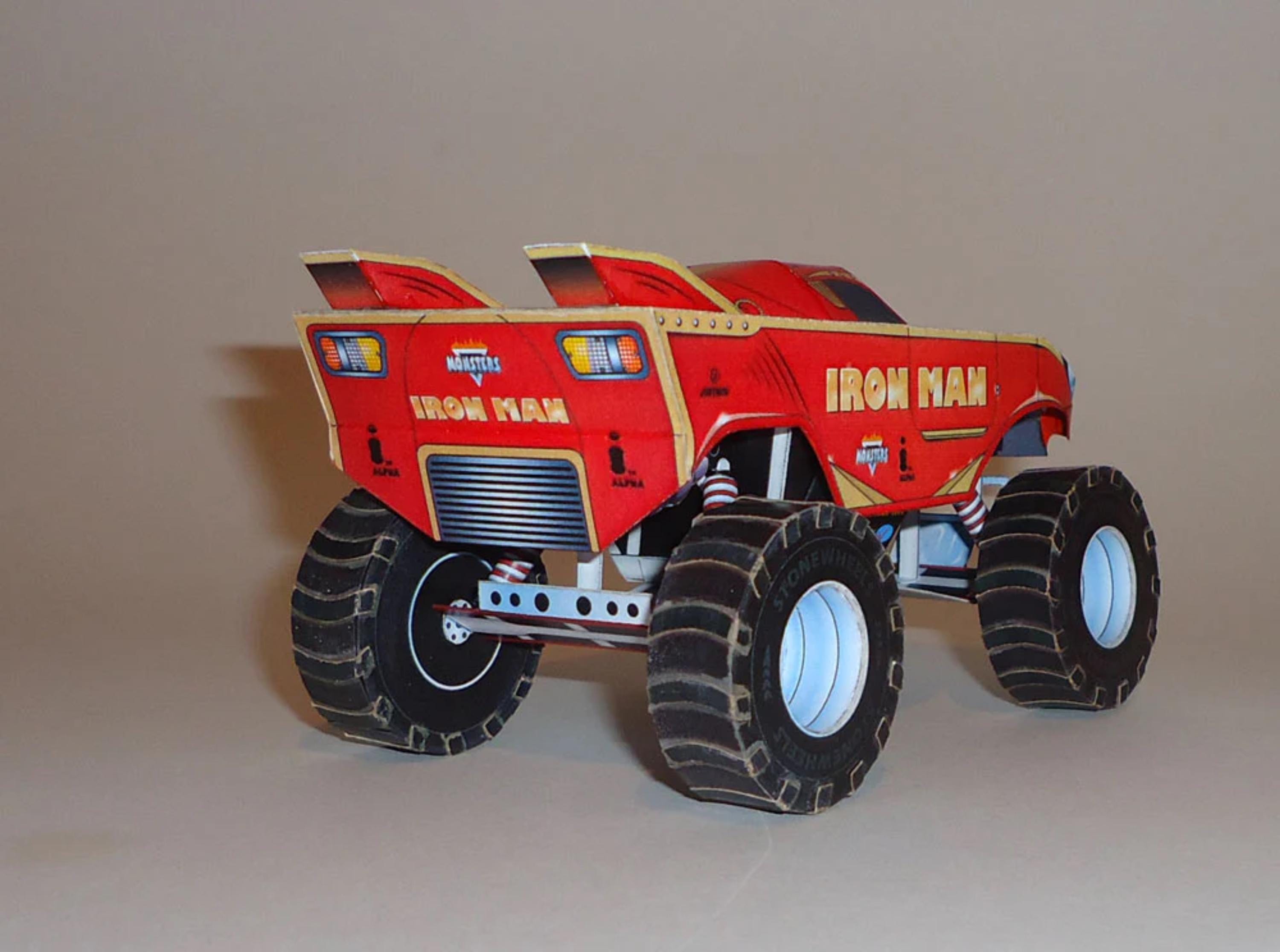 Papercraft Kit Monster Truck Collection Cars 3d Paper Model Crafting ...