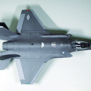Papercraft Kit F-35 Lightning II Airplane 3d Paper Model Crafting Kit ...