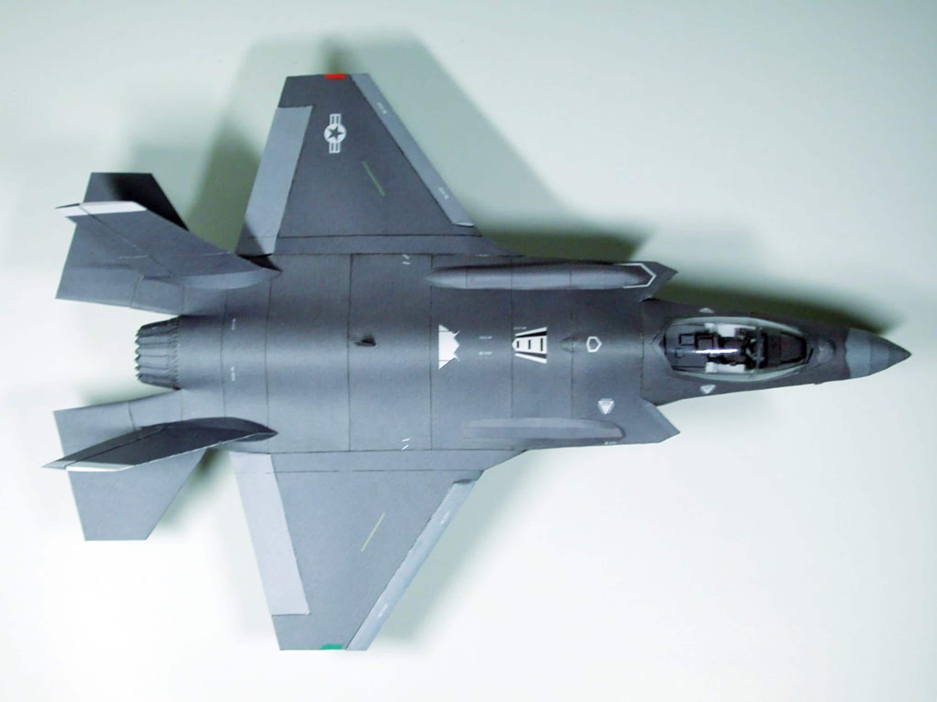 Papercraft Kit F-35 Lightning II Airplane 3d Paper Model Crafting Kit ...
