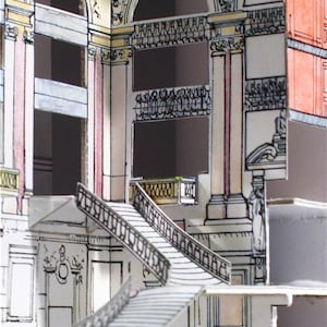 Papercraft Kit Paris Opera House 3d Paper Model Crafting Kit PDF Plans ...