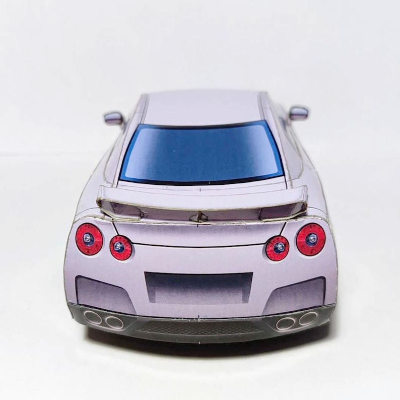 Papercraft Kit Nissan GT-R Race Car 3d Paper Model Crafting Kit PDF ...