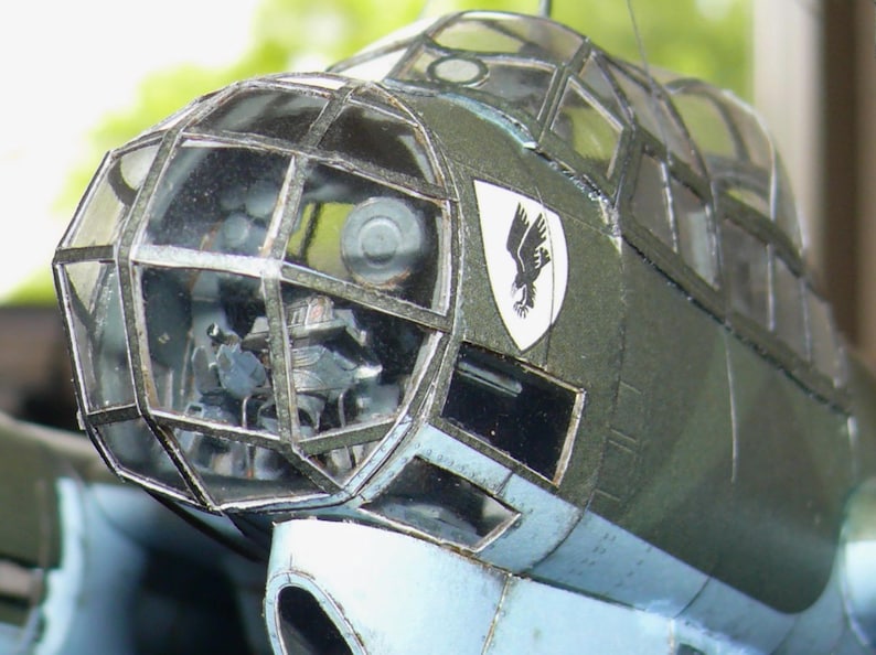 Papercraft Kit Ju-88 Junkers Airplane 3d Paper Model Crafting Kit PDF ...