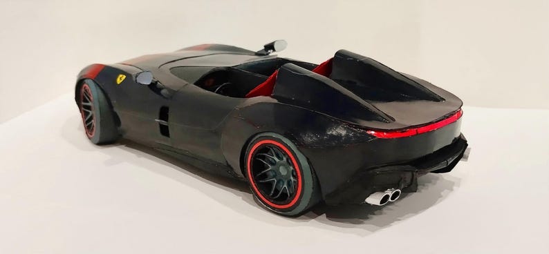 Papercraft Kit Ferrari F40 Car 3d Paper Model Crafting Kit PDF Plans to ...