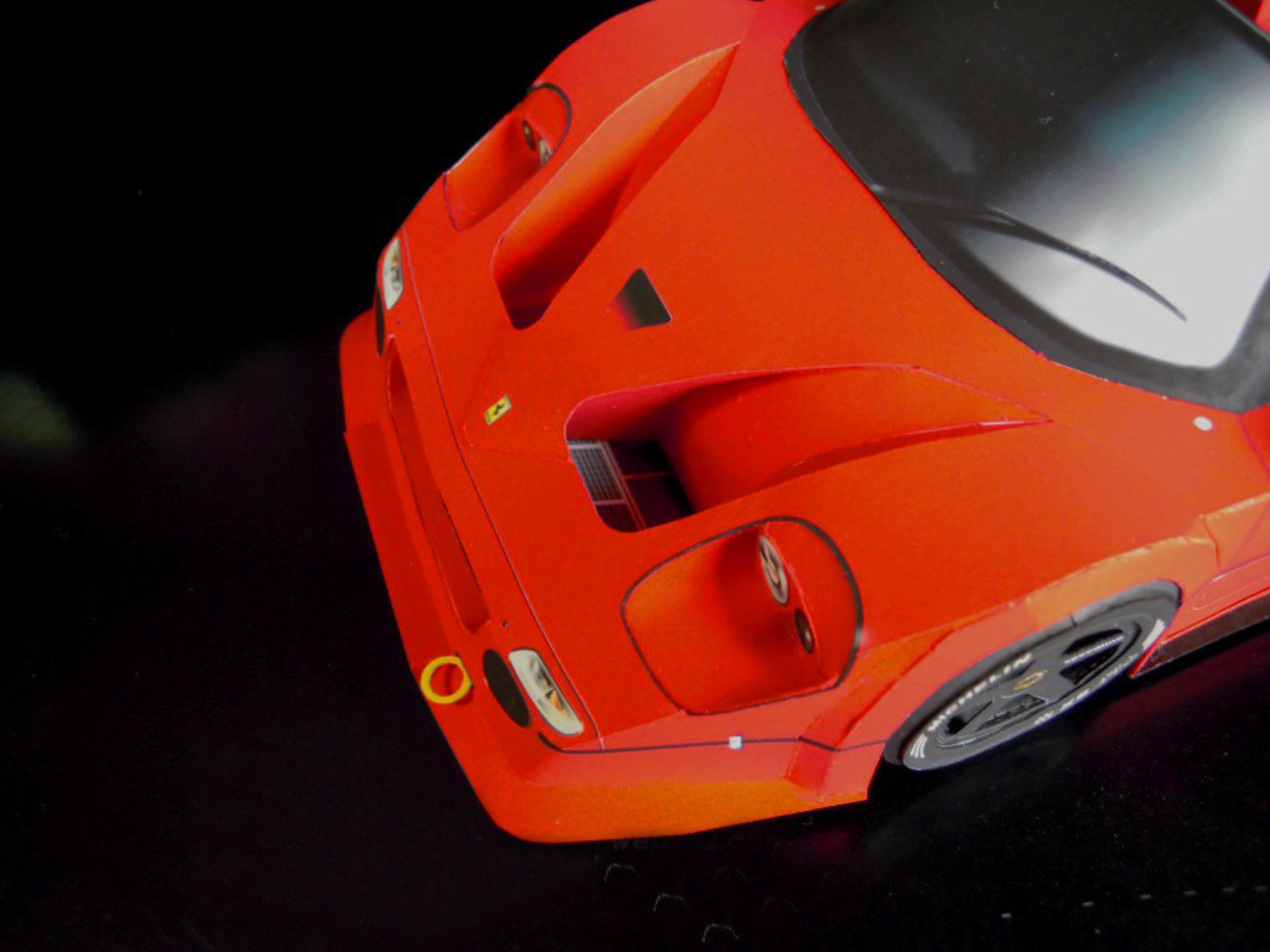 Papercraft Kit Ferrari F50GT Car 3d Paper Model Crafting Kit PDF Plans ...