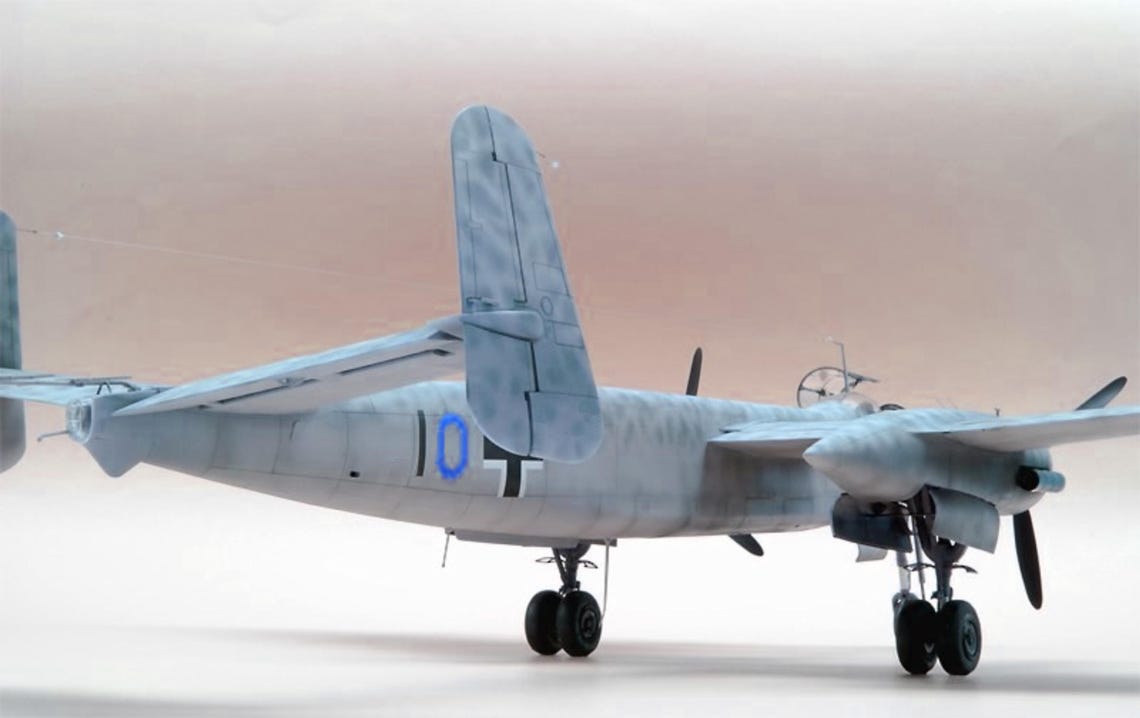 Papercraft Kit Heinkel He 219 Uhu Eagle-owl Airplane 3d Paper Model ...