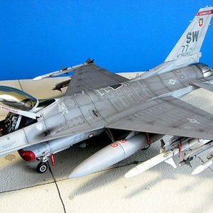Papercraft Kit F-16 Viper Jet Fighting Falcon Airplane 3d Paper Model ...