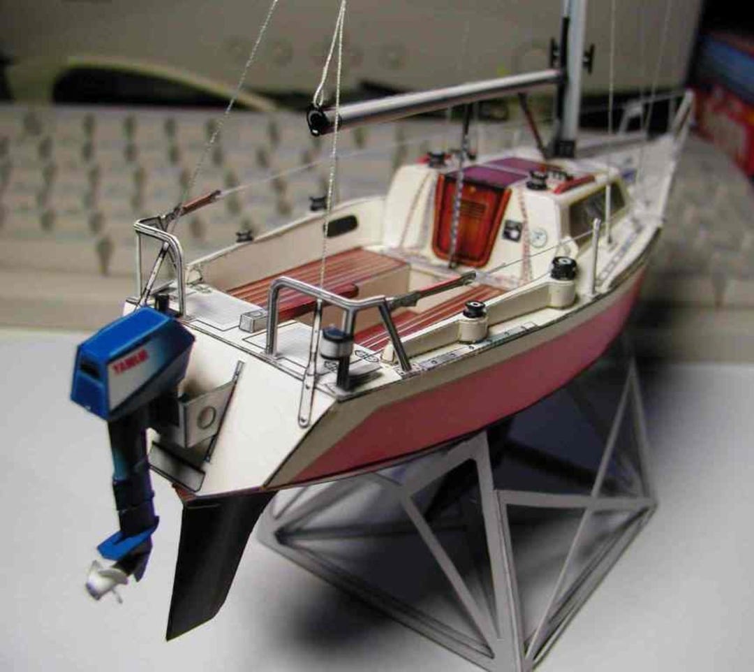 Papercraft Kit Sailboat 3d Paper Model Crafting Kit PDF Plans to Print ...