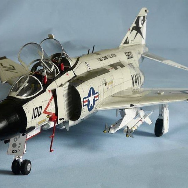 Papercraft Kit F 4 Phantom Plane 3d Paper Model Crafting Kit - Etsy