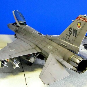 Papercraft Kit F-16 Viper Jet Fighting Falcon Airplane 3d Paper Model ...