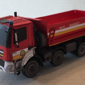 Papercraft Kit Dump Truck 3d Paper Model Crafting Kit PDF Plans to ...