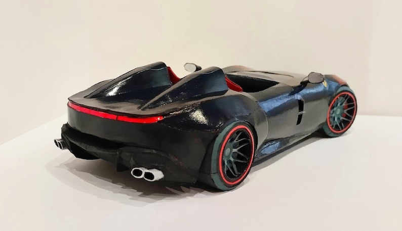 Papercraft Kit Ferrari F40 Car 3d Paper Model Crafting Kit PDF Plans to ...