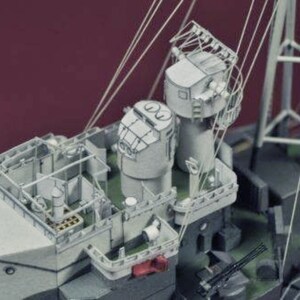 Papercraft Kit HMS Saumarez Destroyer 3d Paper Model Crafting Kit PDF ...