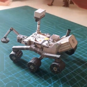Papercraft Kit Curiosity Rover 3d Paper Model Crafting Kit PDF Plans to ...