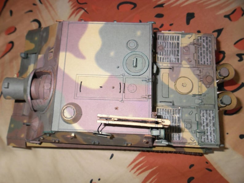 Papercraft Kit Sturmtiger Ww2 Tank 3d Paper Model Crafting Kit PDF ...
