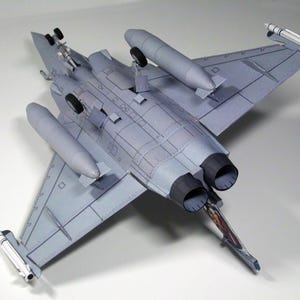 Papercraft Kit Rafale Airplane 3d Paper Model Crafting Kit PDF Plans to ...