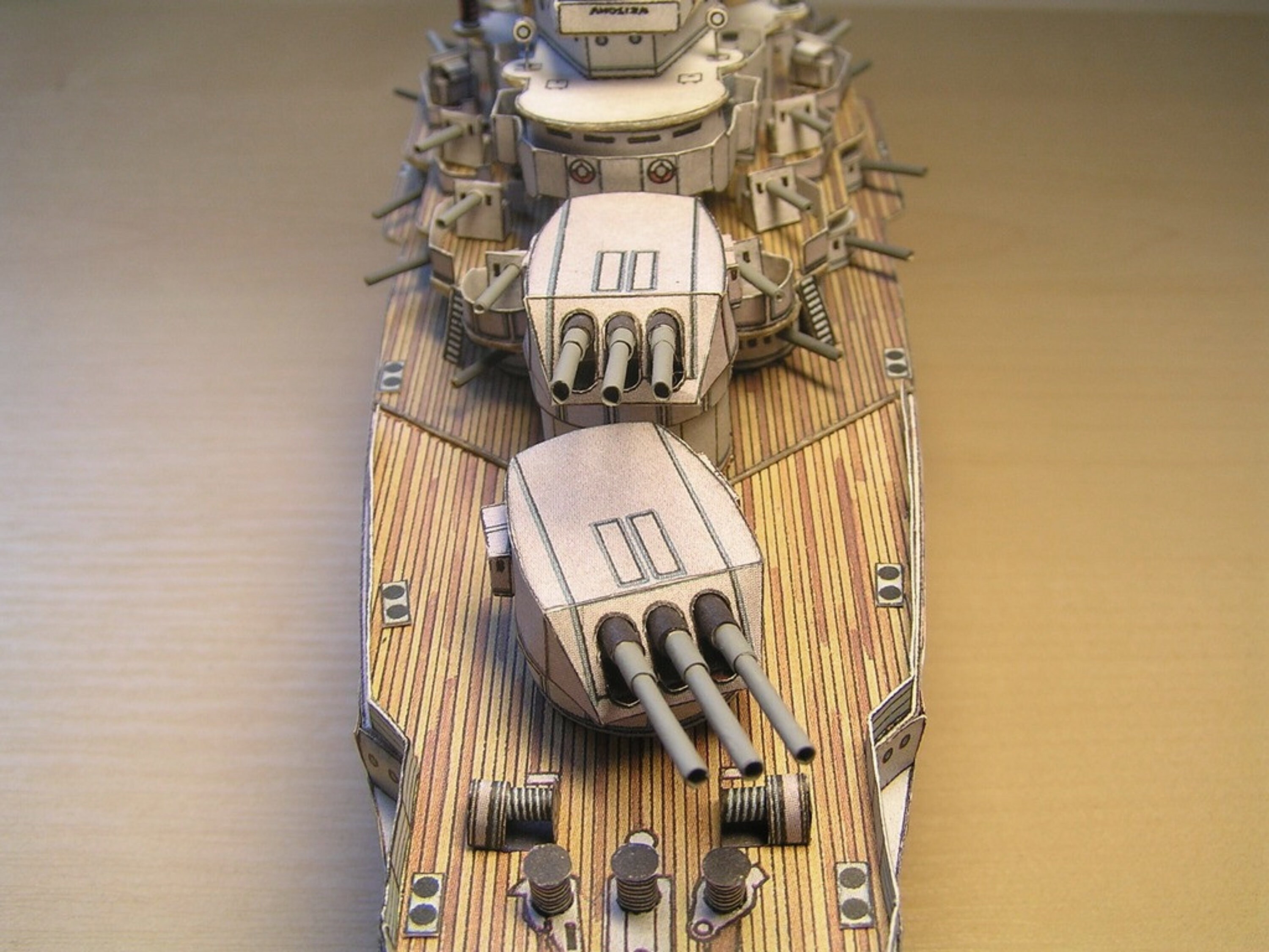 Papercraft Kit USS Arizona Battleship 3d Paper Model Crafting Kit PDF ...