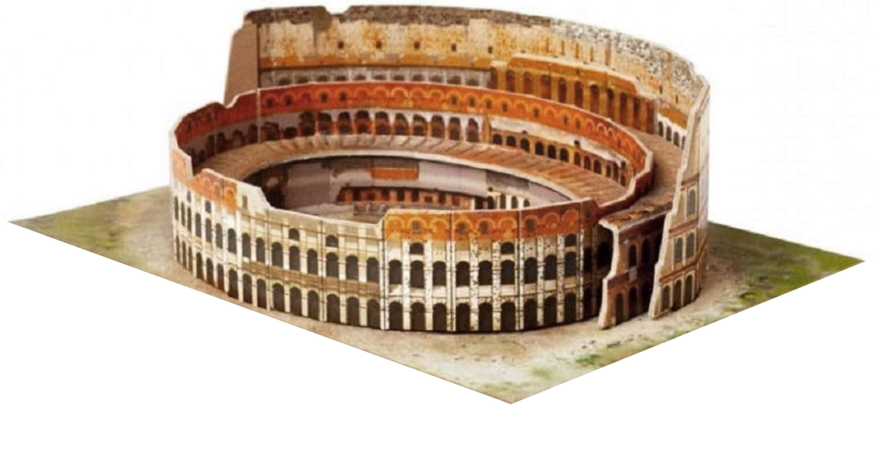 Papercraft Kit the Colosseum Rome Simple 3d Paper Model Crafting Kit ...