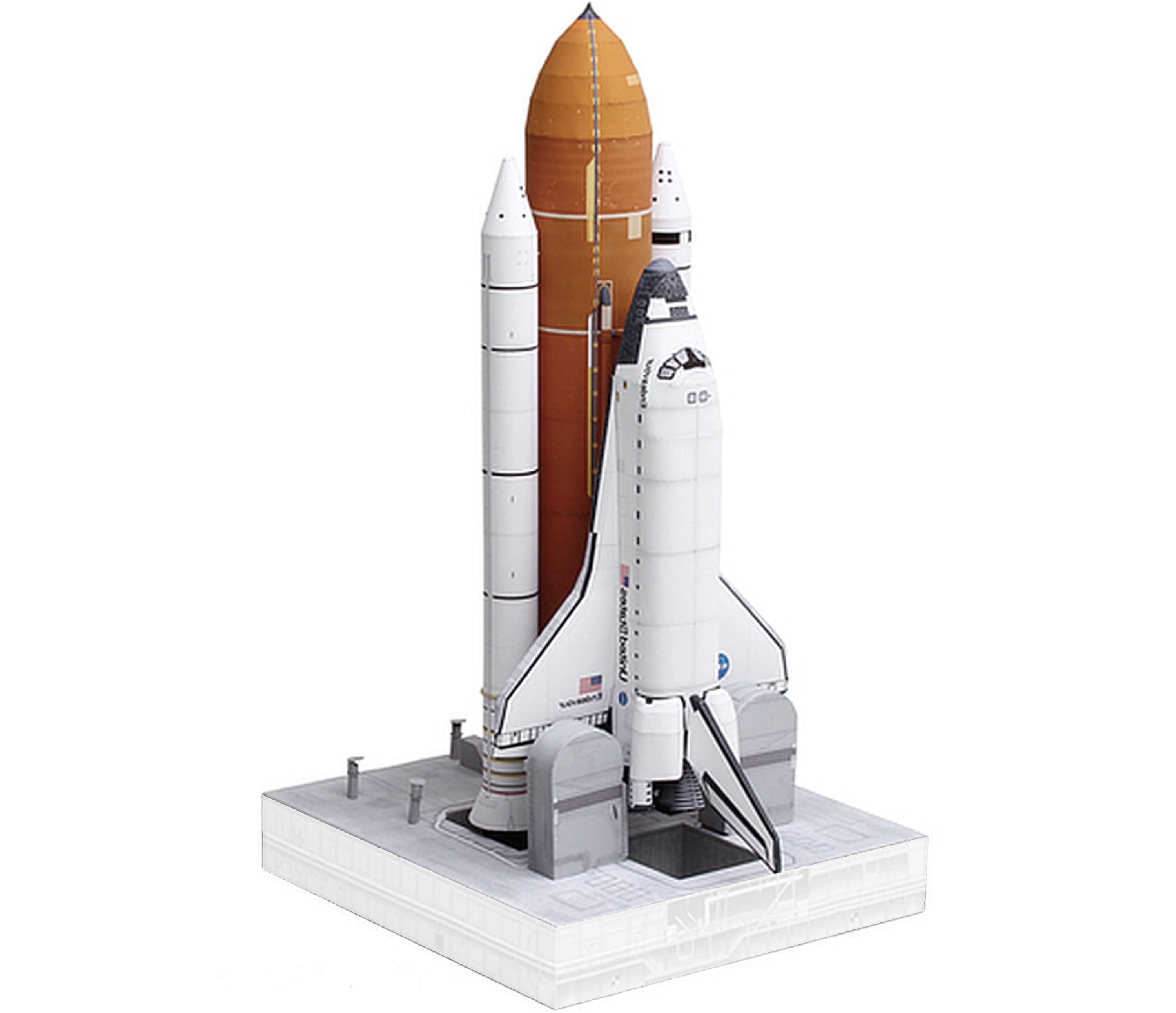 Papercraft Kit Atlantis Spaceship 3d Paper Model Crafting Kit PDF Plans ...