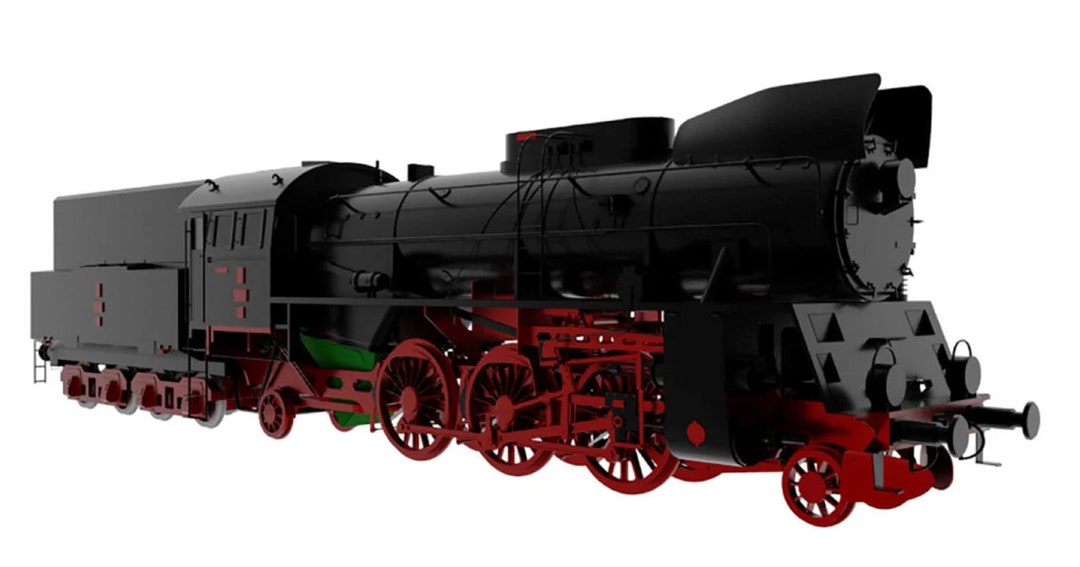 Papercraft Kit Locomotive 3d Paper Model Crafting Kit PDF Plans to ...