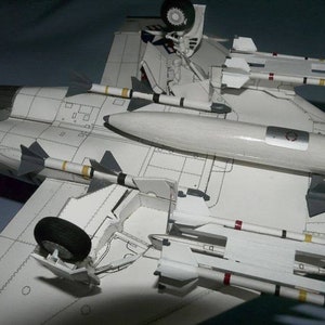 Papercraft Kit F-4 Phantom Plane 3d Paper Model Crafting Kit PDF Plans ...