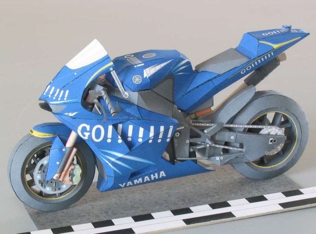 Papercraft Kit Yamaha 2006 Go Motorcycle 3d Paper Model Crafting Kit ...