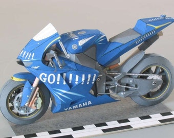 Yamaha DSC11 Realistic Papercraft, 3D Paper Model, Motorcycle, Paper ...