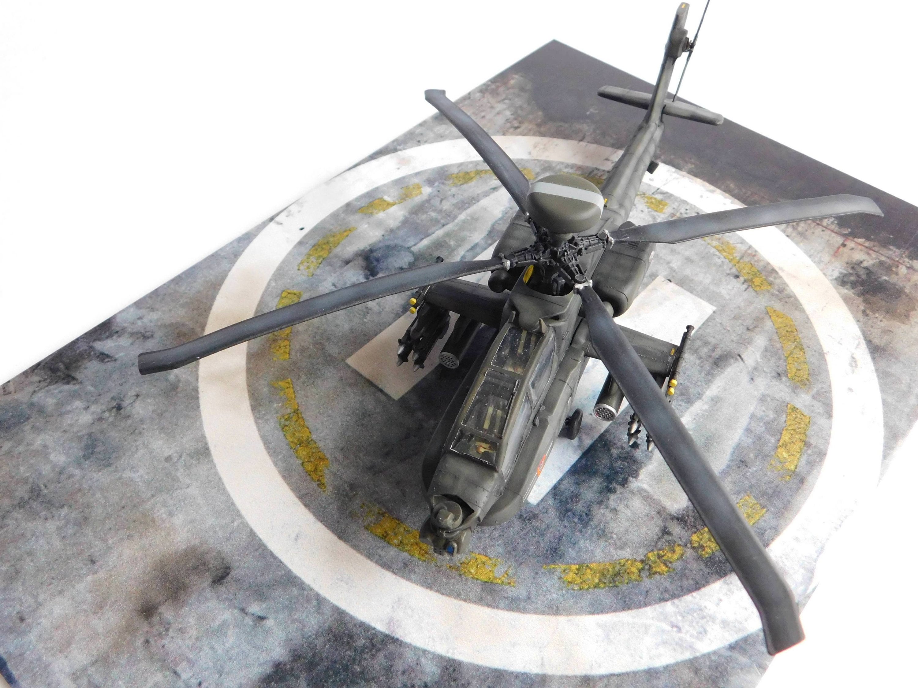 Papercraft Kit Apache Helicopter 3d Paper Model Crafting Kit PDF Plans ...