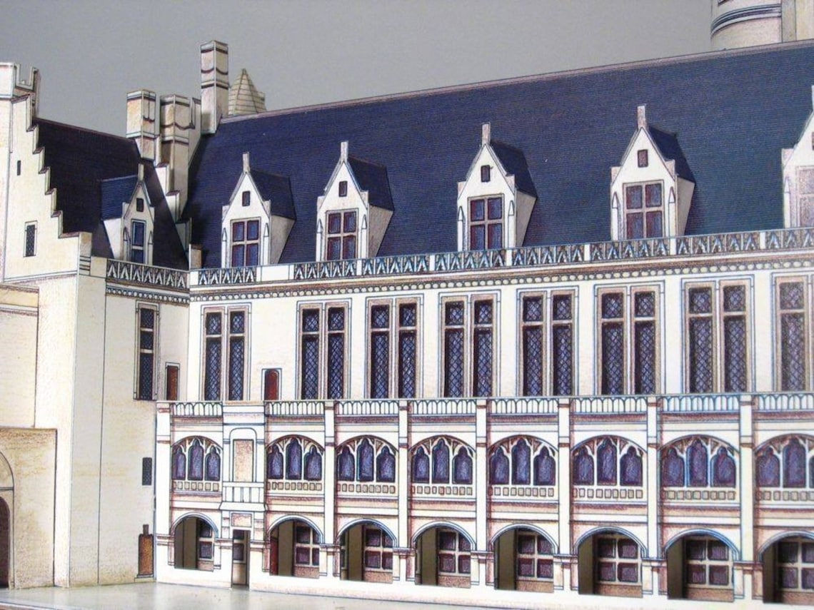 Papercraft Kit Chateau De Pierrefonds 3d Paper Model Crafting PDF Plans ...