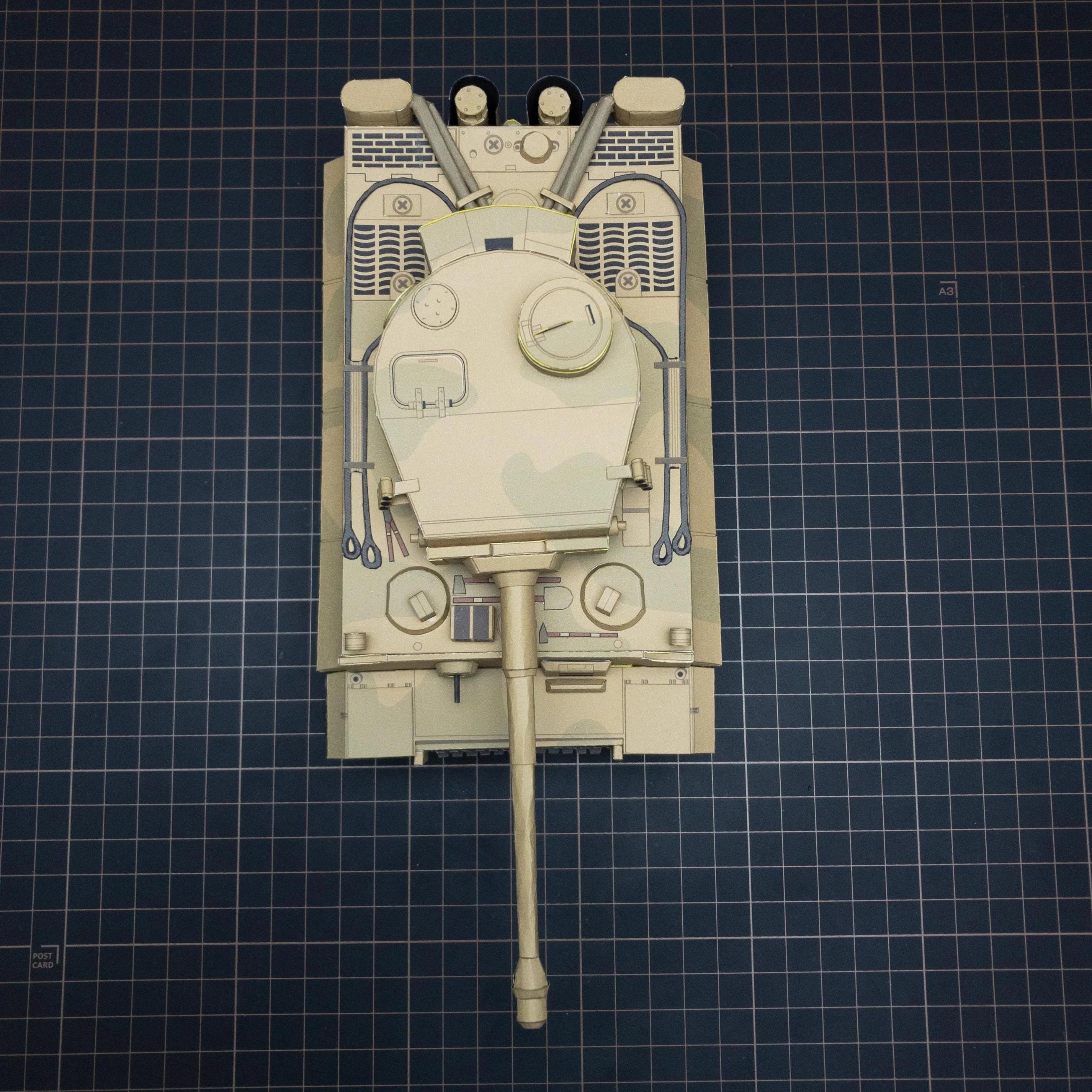 Papercraft Kit Tiger I Tank 3d Paper Model Crafting Kit PDF Plans to ...