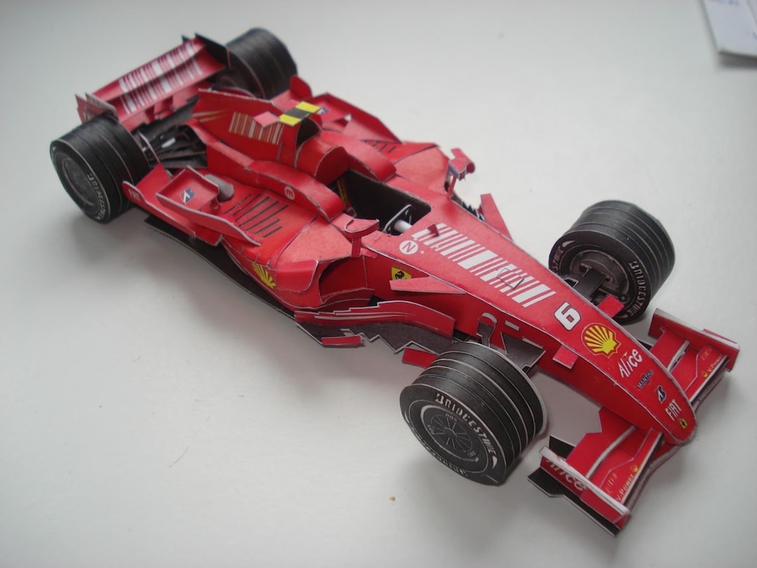 Papercraft Kit F1 Race Car 3d Paper Model Crafting Kit PDF Plans to ...