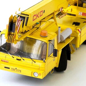 Papercraft Kit Crane Truck 3d Paper Model Crafting Kit PDF Plans to ...