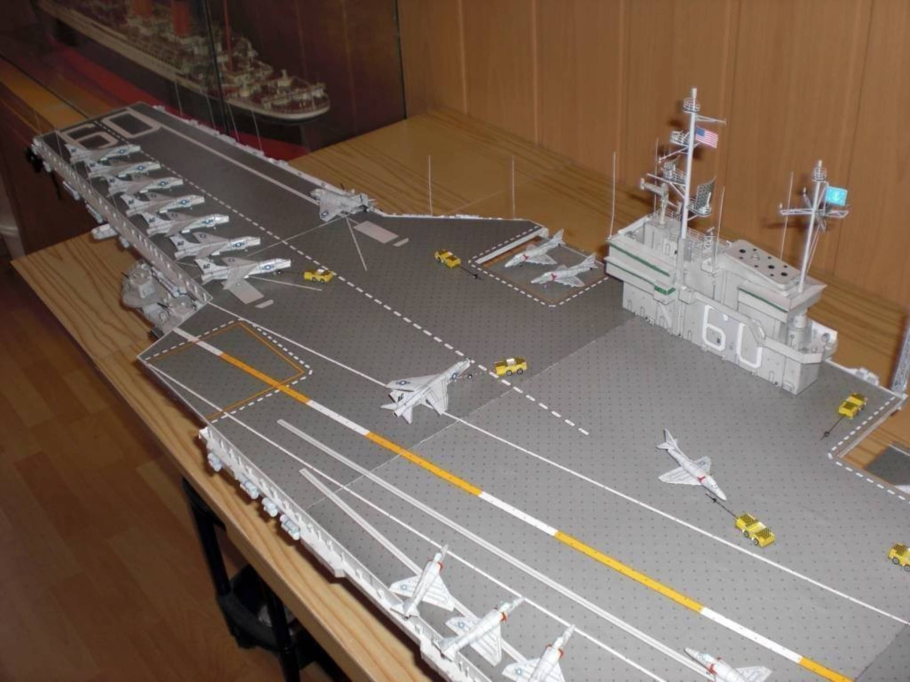 Papercraft Kit USS Enterprise Aircraft Carrier 3d Paper Model Crafting ...