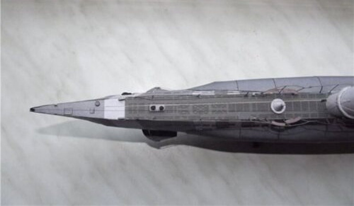 Papercraft Kit VII-D U-boat Submarine 3d Paper Model Crafting Kit PDF ...