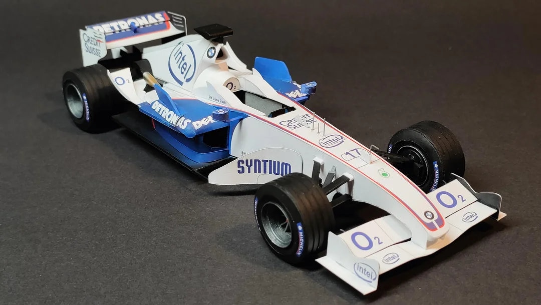 F1 Racing, Car 3d Paper Model Kit. PDF File With Plans to Print, Cut ...