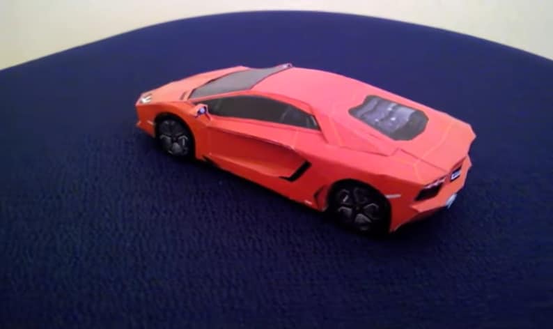 Papercraft Kit Lamborghini Aventador Car 3d Paper Model Crafting Kit ...