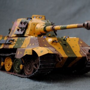 Papercraft Kit Tiger 2 Tank 3d Paper Model Crafting Kit PDF Plans to ...
