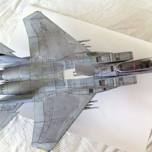 Papercraft Kit F-15C Eagle Plane 3d Paper Model Crafting Kit PDF Plans ...