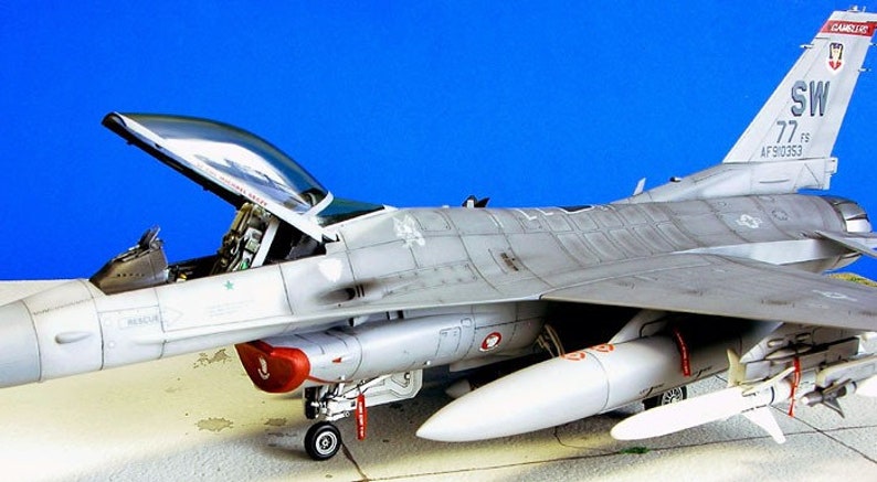 Papercraft Kit F-16 Viper Jet Fighting Falcon Airplane 3d Paper Model ...