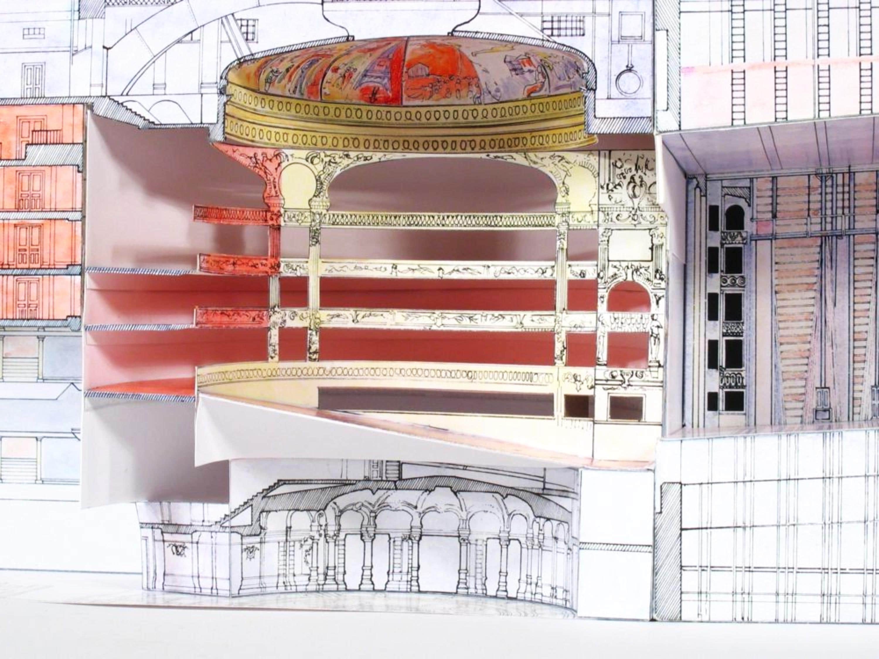 Papercraft Kit Paris Opera House 3d Paper Model Crafting Kit PDF Plans ...