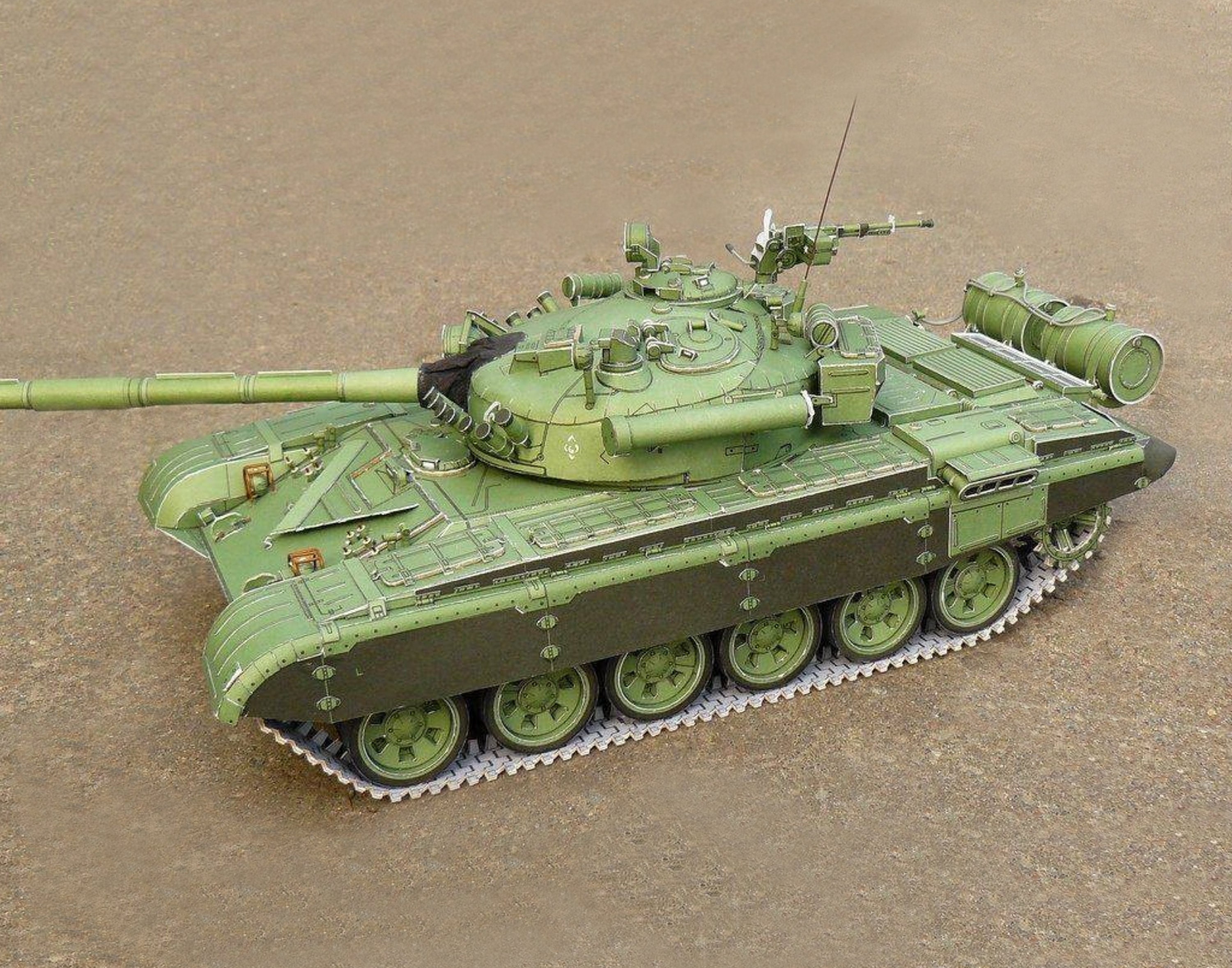 Papercraft Kit T-72 Tank 3d Paper Model Crafting Kit PDF Plans to Print ...